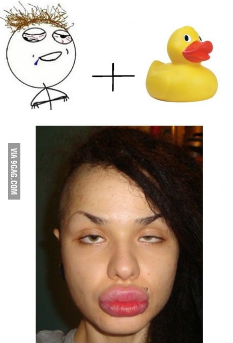 Duck Face is on a new level - 9GAG