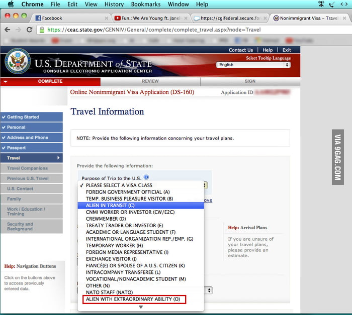 I was applying for Visa when... - 9GAG