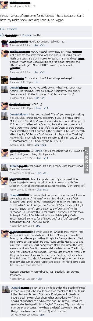 Talking music. - 9GAG