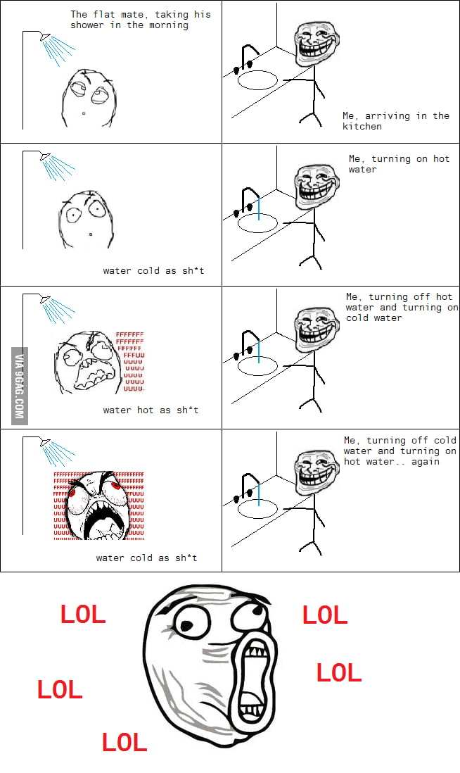 Trolling shower - 9GAG