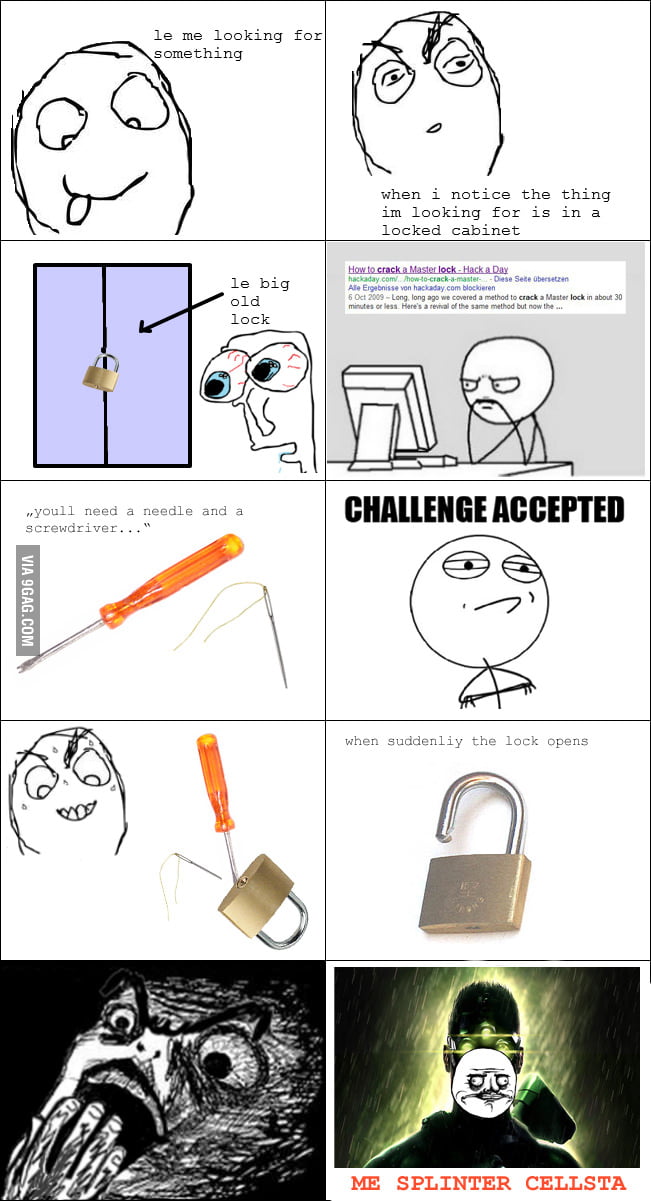Crack a lock... - 9GAG