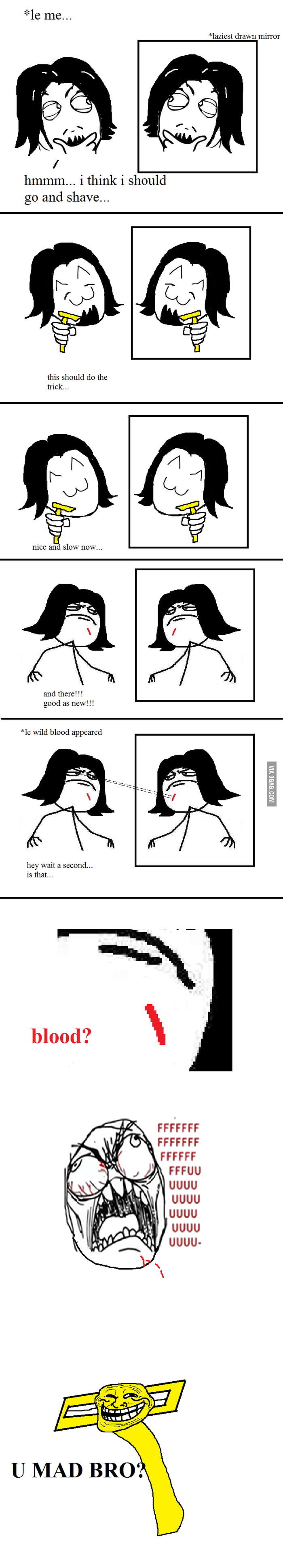 Shave rage - 9GAG