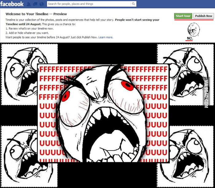 Saw this seconds after I made a timeline joke! - 9GAG