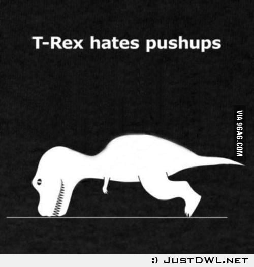 T-rex on gym class - 9GAG