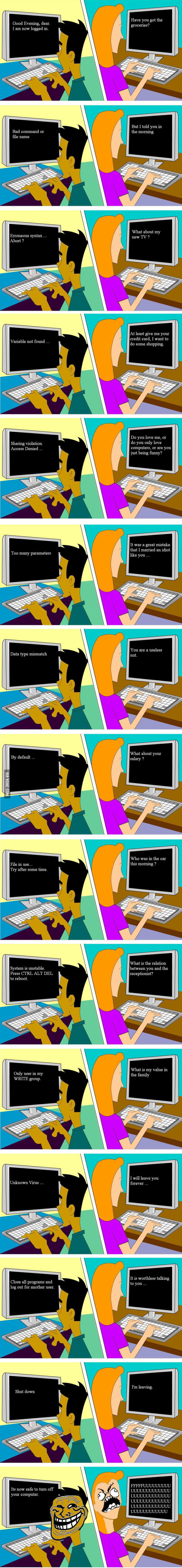 Programmer Husband Vs. Wife - 9GAG