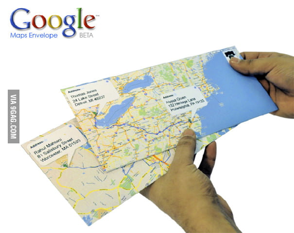 Google Mail Envelopes - 9GAG