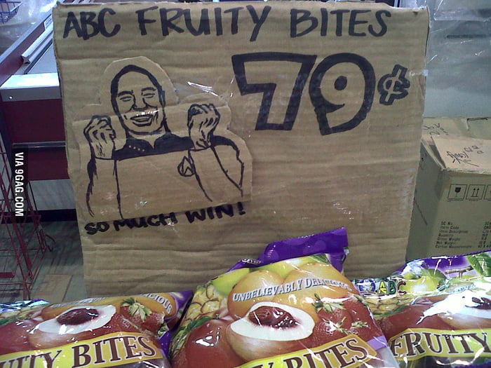 So my local grocery store started to use memes... - 9GAG