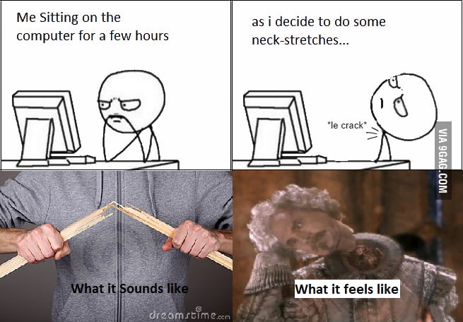 Neck stretches.... - 9GAG
