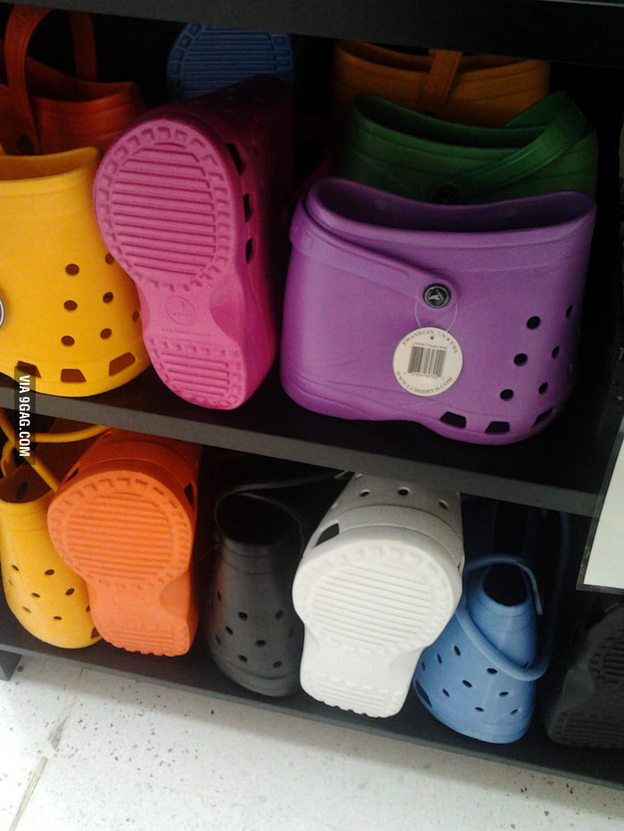 What's worse than Crocs? CROC BAGS! - 9GAG