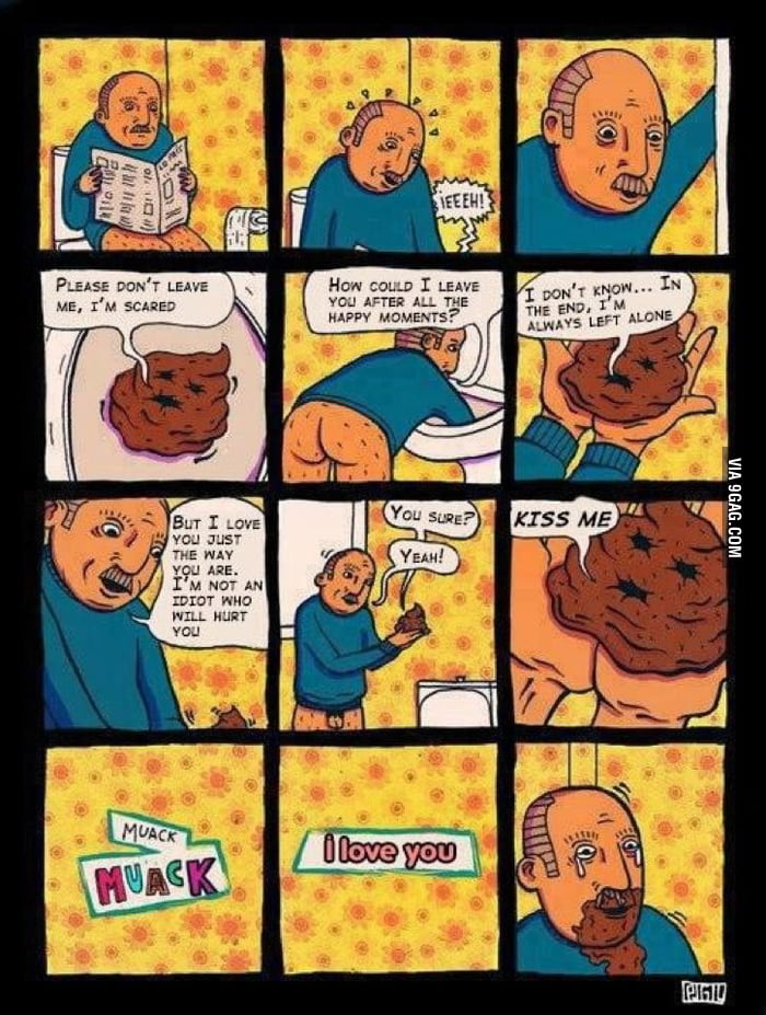 Poop kissing guy o.O - 9GAG