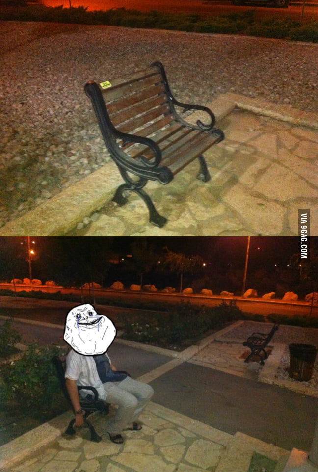Forever Alone Bench - 9GAG
