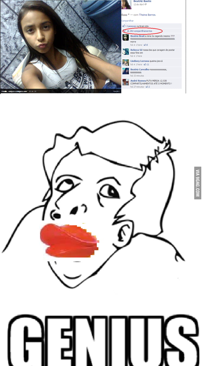 True genius girl at toilet - 9GAG