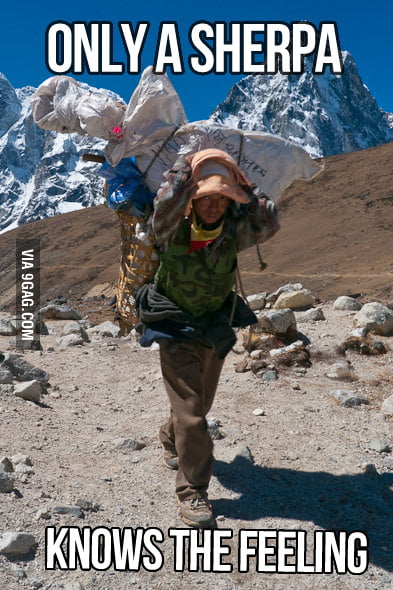 Only a Sherpa knows the feeling - 9GAG