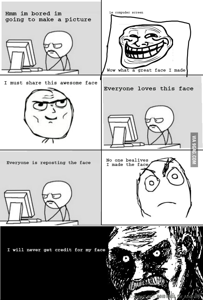 Troll face trolling creator - 9GAG