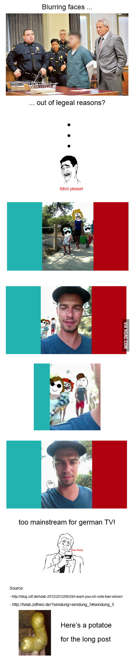 Memes in german television - 9GAG