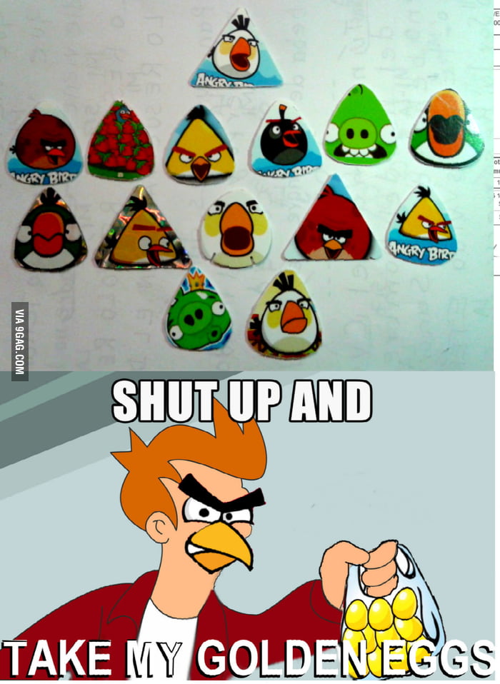ANGRY BIRDS GUITAR PICKS - 9GAG