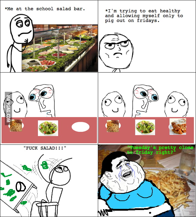 College food rage - 9GAG