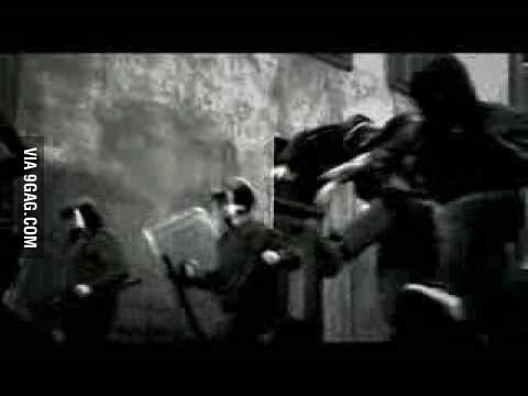 Soccer match: Police vs Mob - 9GAG