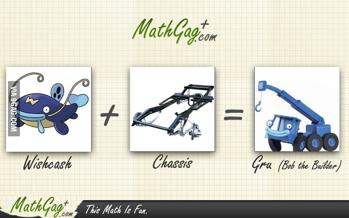 MathGag - Wishcash & Gru (bob the builder) - 9GAG