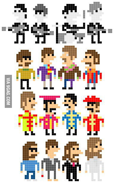 8-bit beatles - 9GAG