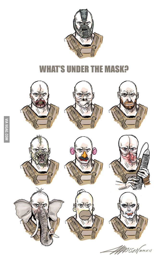 Bane real face - 9GAG