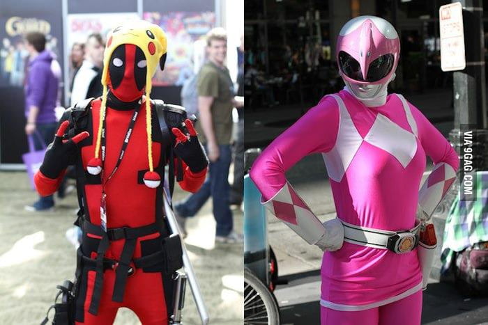 Deadpool or Pink Power Ranger? - 9GAG