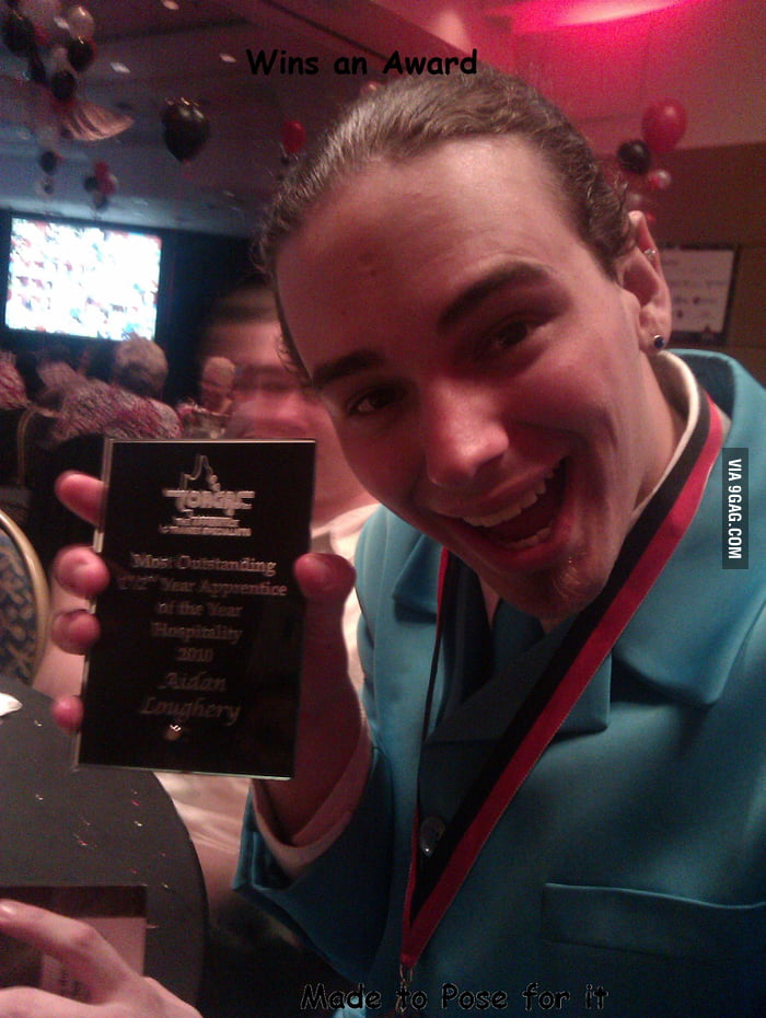 New meme, sarcastically excited award winner - 9GAG