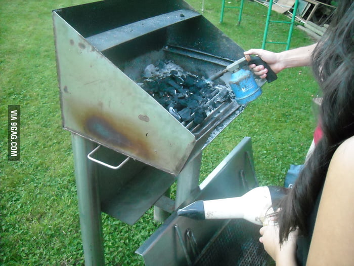 OMG NO! This is not how you start a fire! - 9GAG