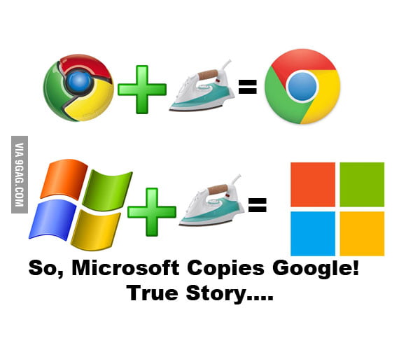 Microsoft Copies Google... - 9GAG