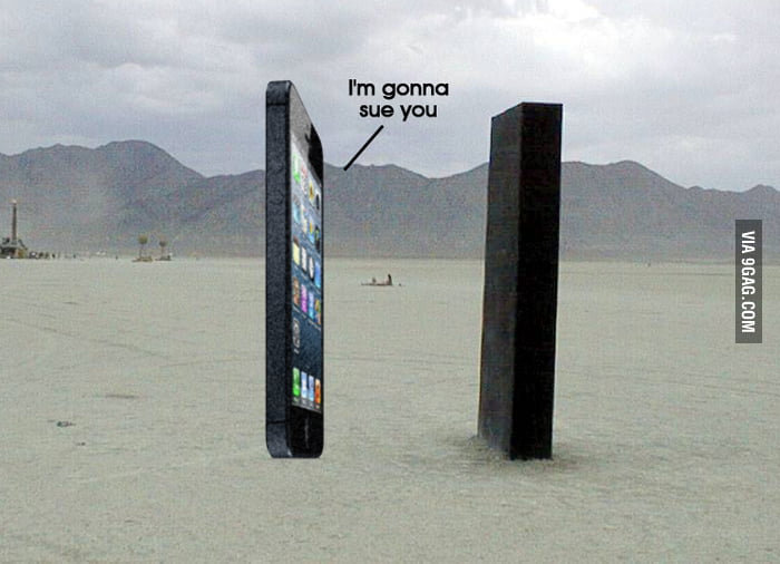 IPhone 5 vs The Black Monolith - 9GAG