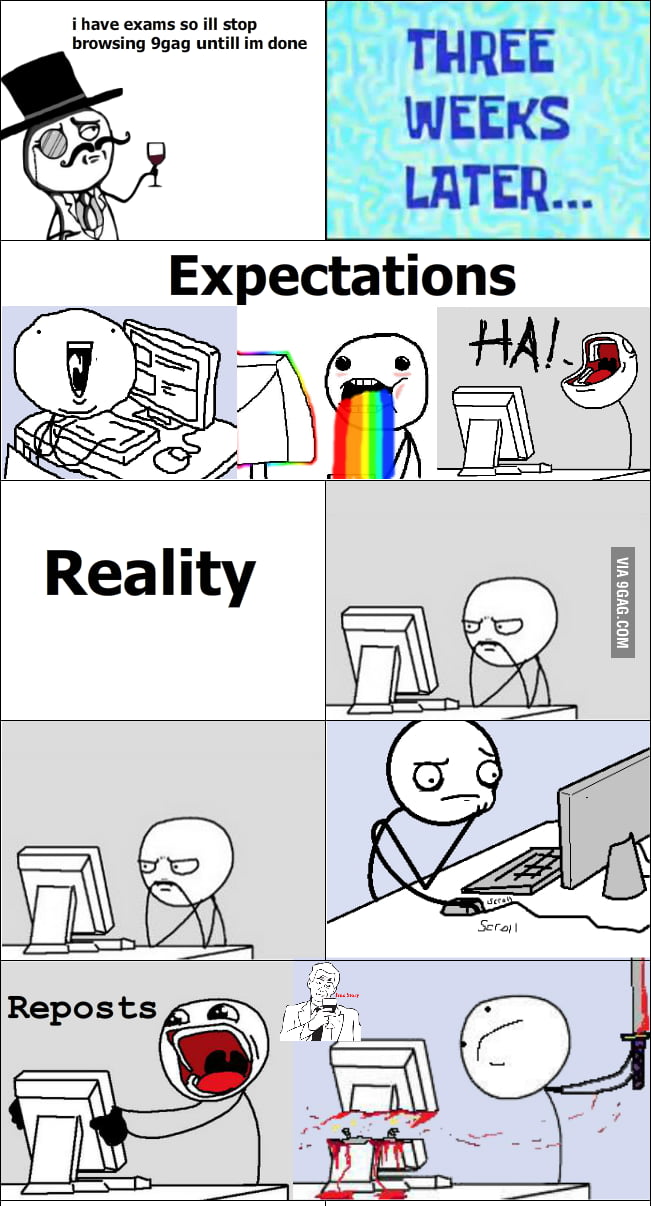 Three weeks without internet - 9GAG