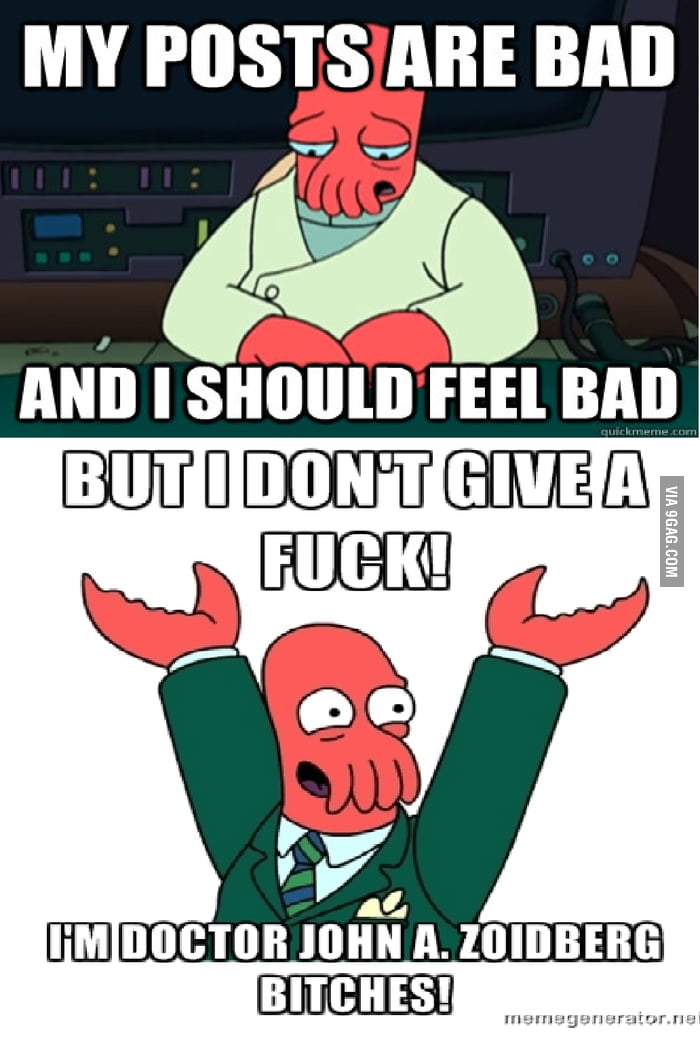 What I think when I see those sad Zoidberg memes - 9GAG