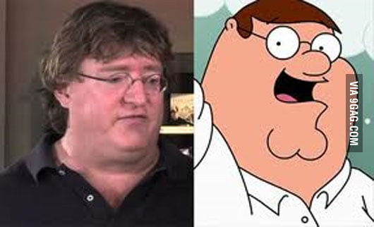 Gabe Newell (Valve Owner) - 9GAG