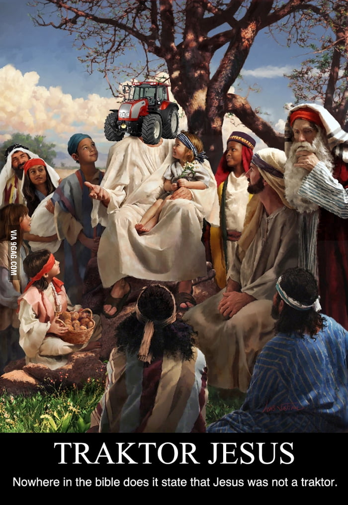 Traktor Jesus - 9GAG
