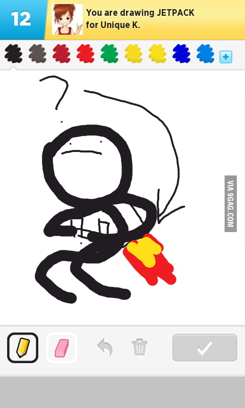DrawSomething Jetpack! - 9GAG