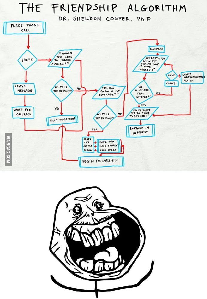 The Friendship Algorithm by Dr. Sheldon Cooper - 9GAG