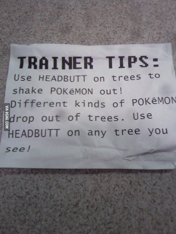 Trainer Tips - 9GAG