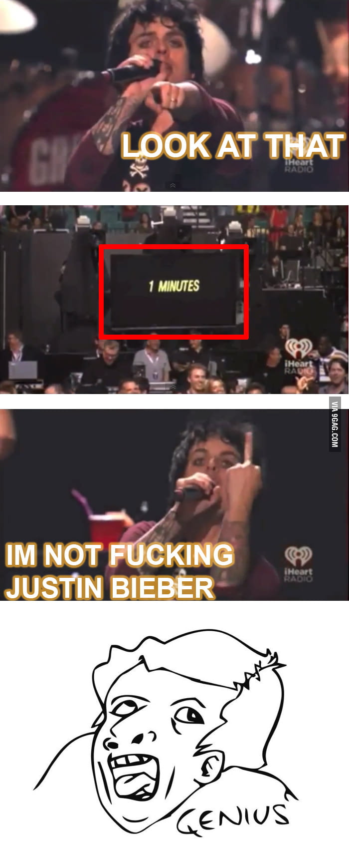 Green Day Frontman Billie Joe you are a genius - 9GAG