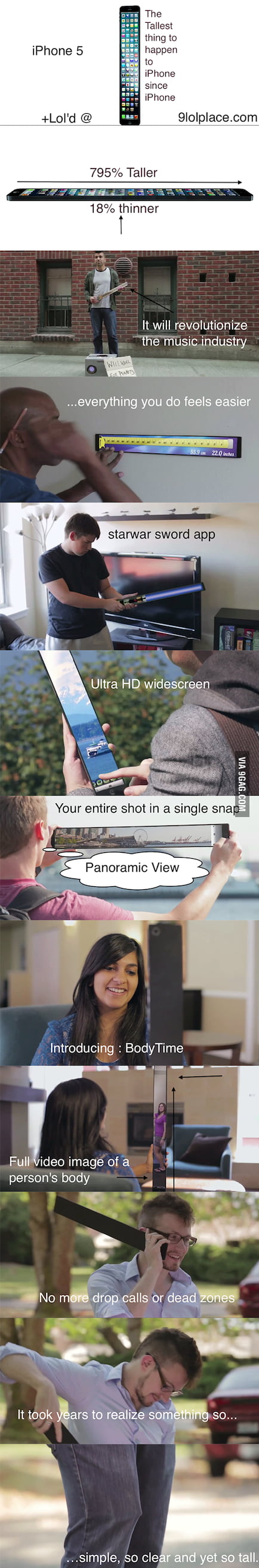 - iPhone 5 : A Taller Change Than Expected - - 9GAG