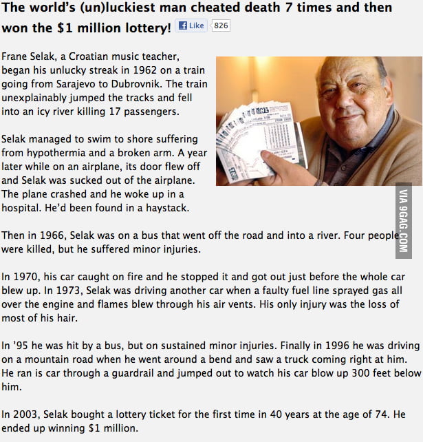 Real life bad luck brian - 9GAG