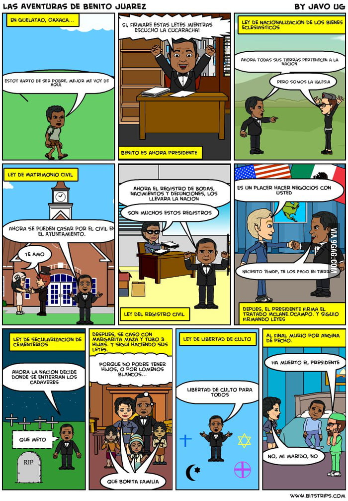 Benito Juarez comic - 9GAG