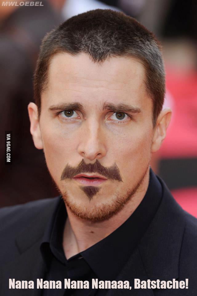 The Batstache - 9GAG