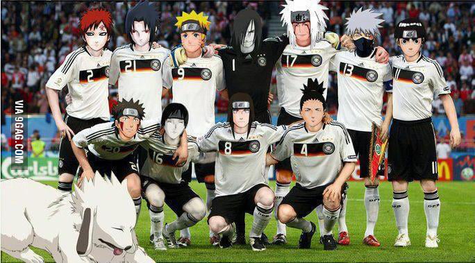 Naruto soccer team - 9GAG