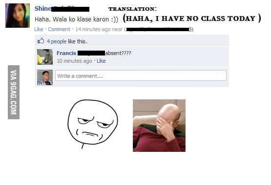 I have no class today! - 9GAG