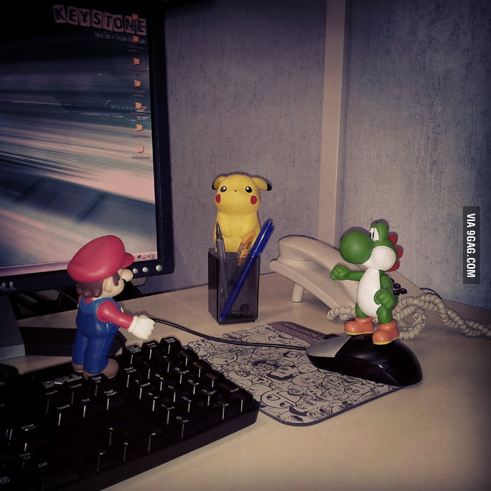 Just a Smash Bros in my desk... - 9GAG
