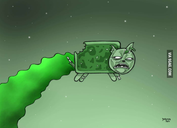 Zombie Nyan Cat - 9GAG