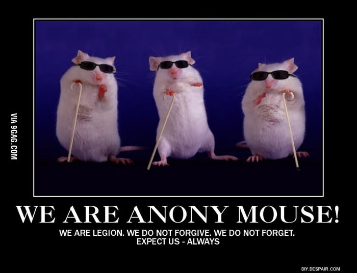 We are anony mouse! - 9GAG