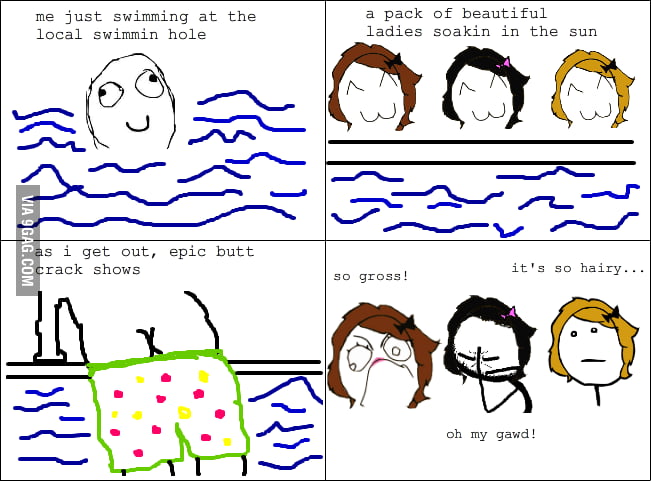 Swimming suit rage - 9GAG