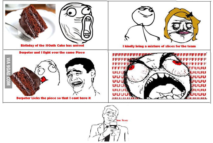 Birthday Cake Rage - 9GAG