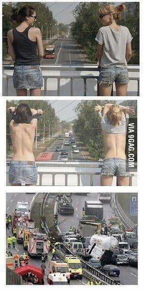 Public flashing at its best :D - 9GAG